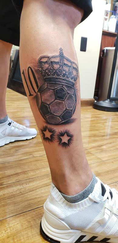 Soccer number 10 by Erik Fortunato Portillo: TattooNOW