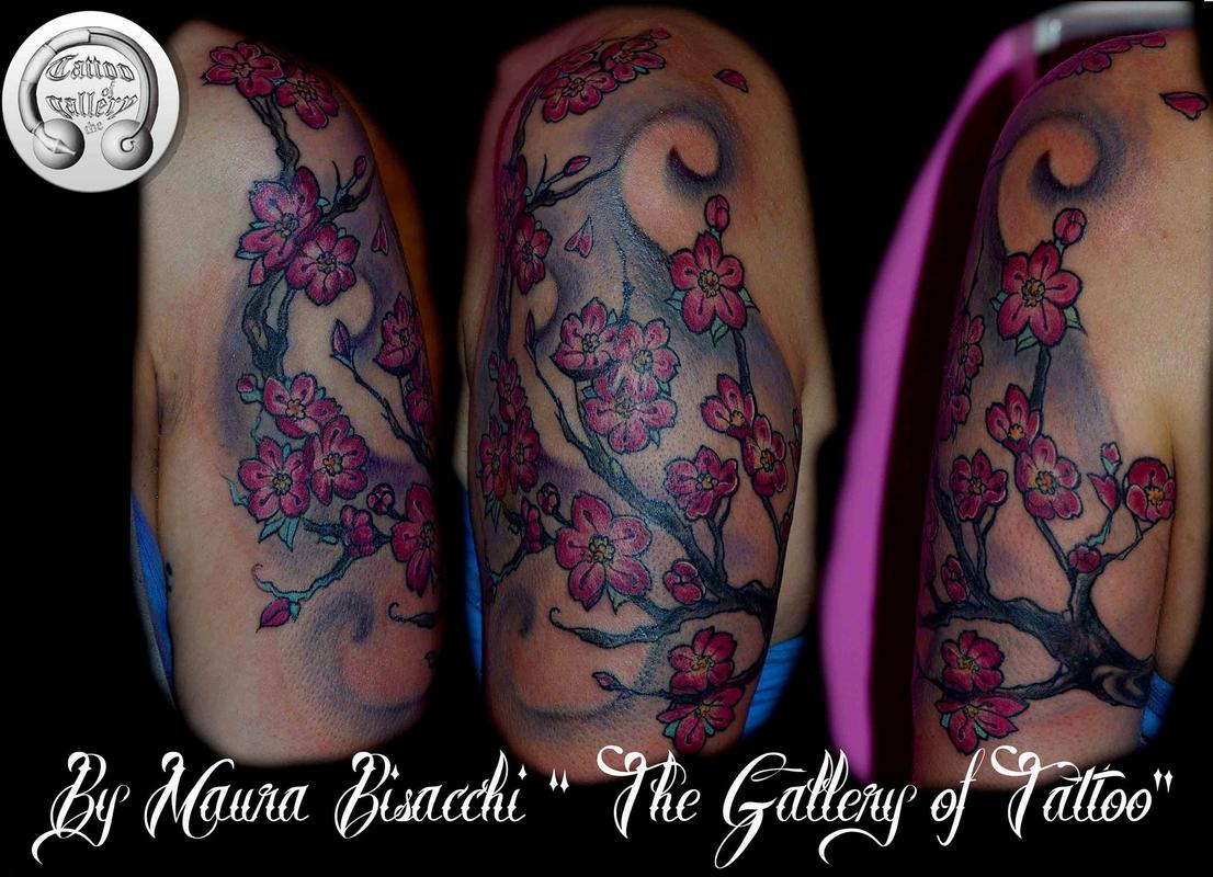 Tattoo fiori di Ciliegio, Cherry flowers Tattoo by Resident Artist ...