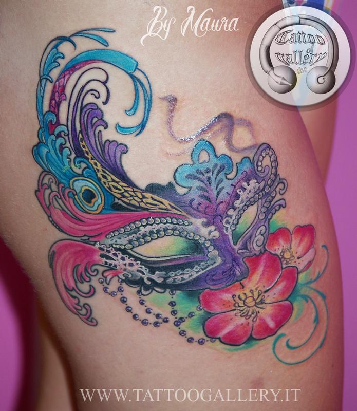 Masquerade Mask Tattoo Designs
