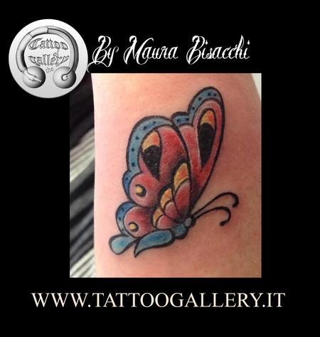 piccolo tatuaggio farfalla, little butterfly by Resident Artist Maura ...