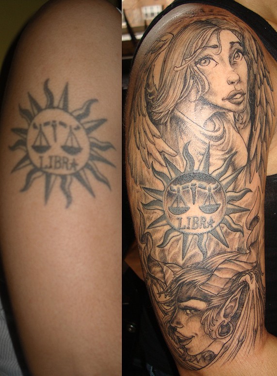 Traditional Balance Scale Tattoo