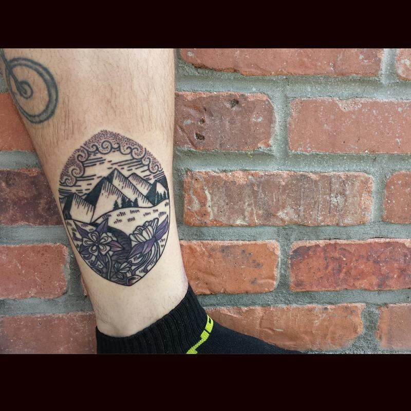 Illustrative Colorado Tattoo by Melora Coyle: TattooNOW