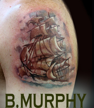 clipper ship by Brian Murphy: TattooNOW
