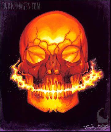 Hot Skull Art by Tim Kern: TattooNOW