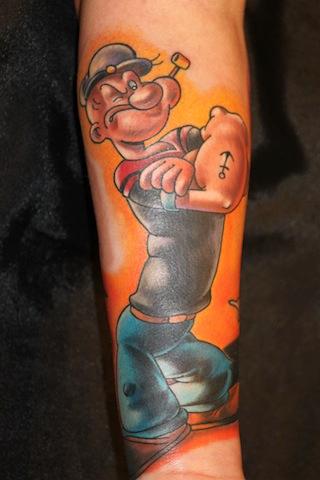 Popeye by Tony Adamson: TattooNOW