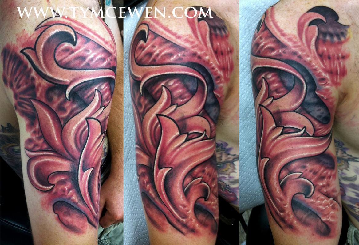 bio organic art nouveau tattoo by Ty McEwen: TattooNOW