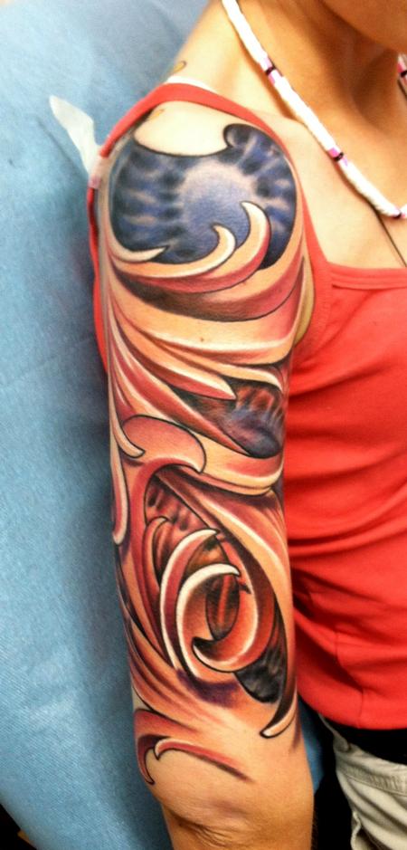 Bio organic color tattoo by Ty McEwen by Ty McEwen: TattooNOW