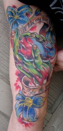 Zombie Heart Tattoo Designs