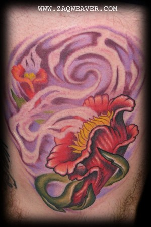 Organic Flower Tattoo by Zaq Weaver: TattooNOW