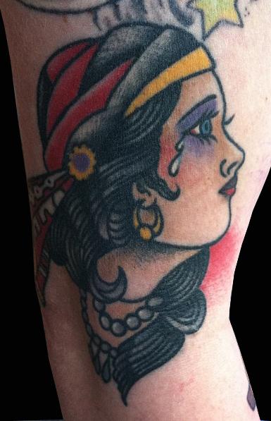 Traditional Gypsy Tattoo by Adam Lauricella: TattooNOW