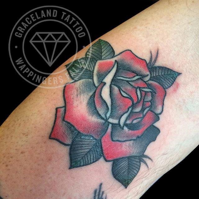 Traditional Rose Tattoo by Adam Lauricella: TattooNOW