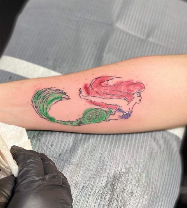 Little Mermaid Drawing Tattoos