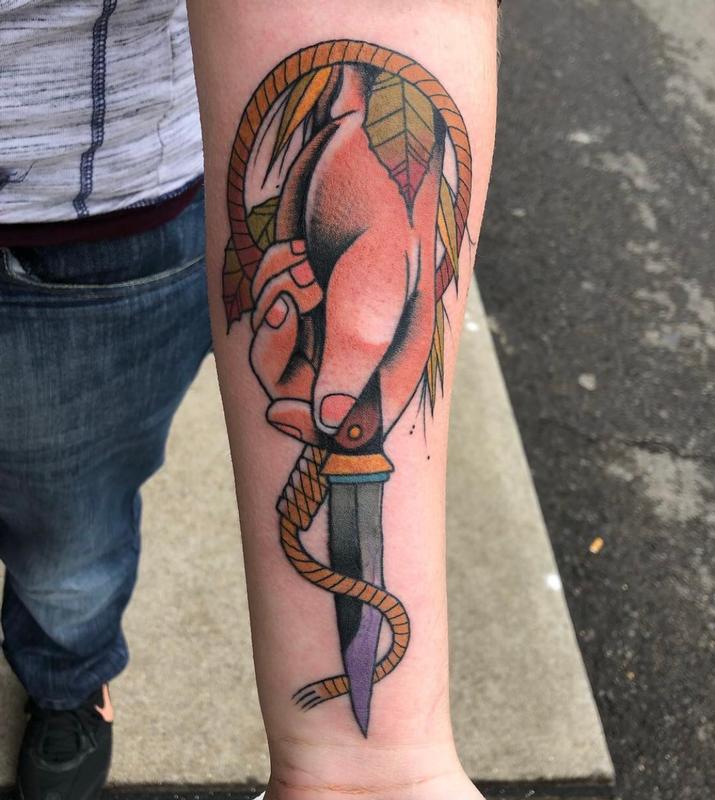 Art Immortal Tattoo : Tattoos : Color : Knife