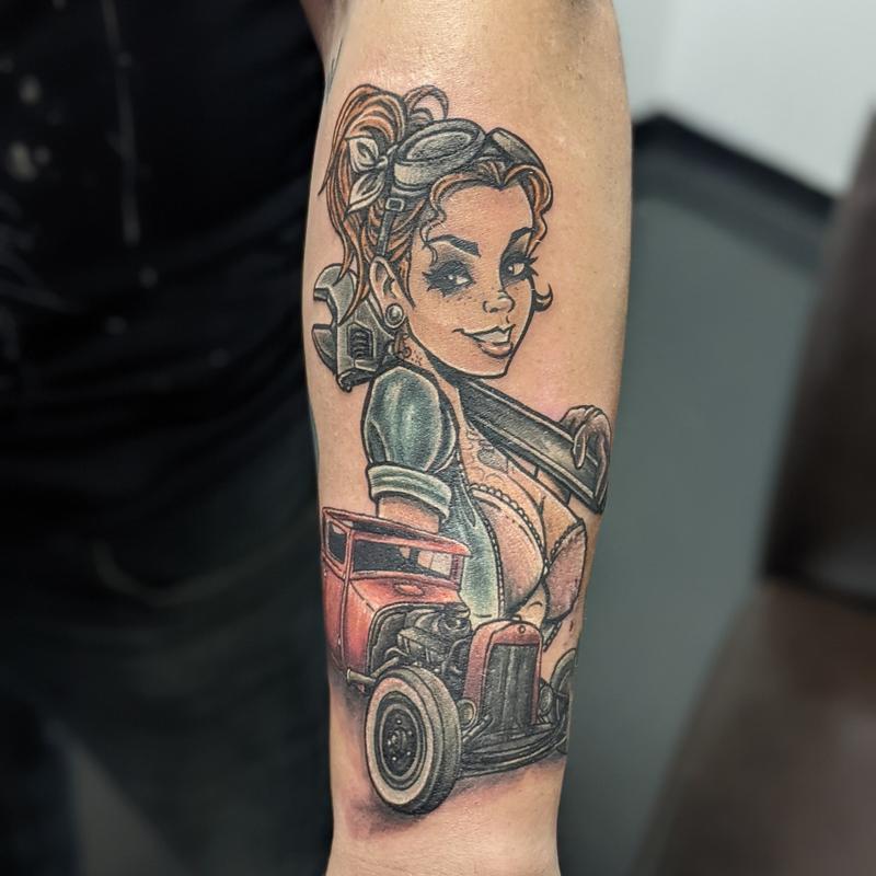 Rat rod by Jeff Hamm (MADISON): TattooNOW