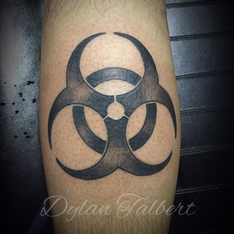 Radioactive Symbol Tattoo