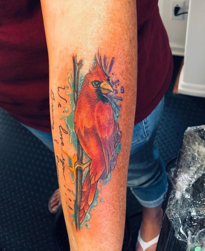 Redbird by Howard Bell (PORTLAND): TattooNOW