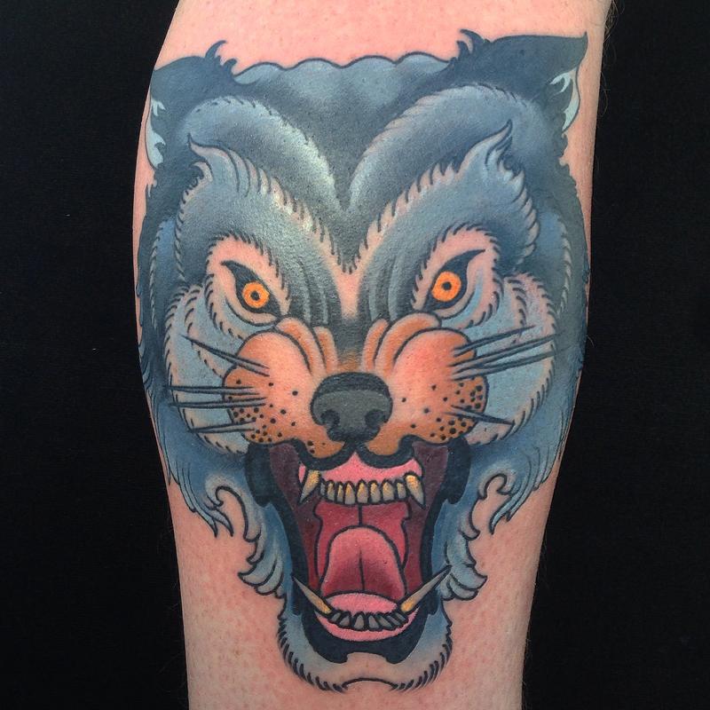 Traditional Werewolf Tattoo