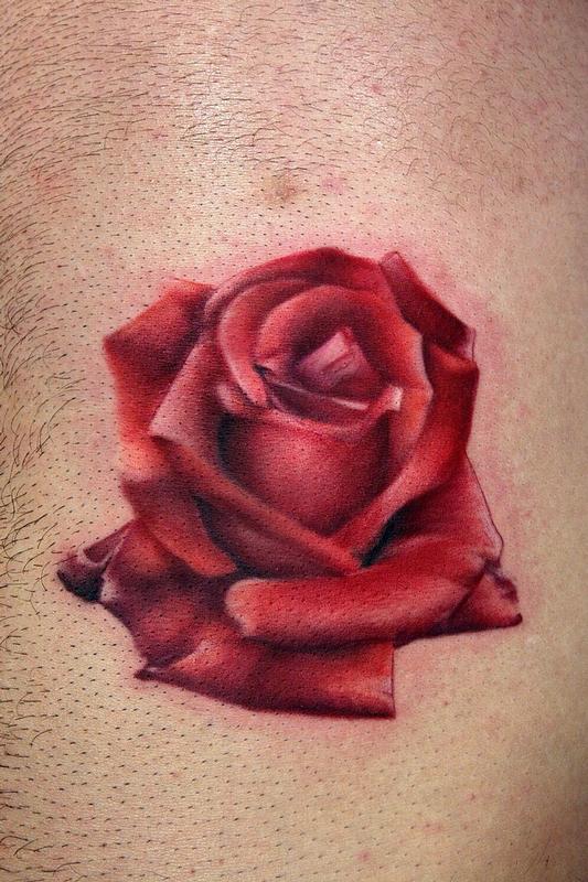 Red rose tattoo by Ryan Mullins: TattooNOW