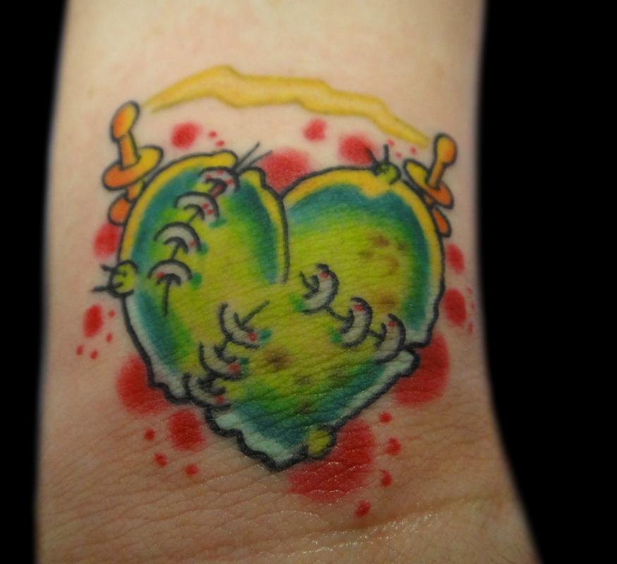 Zombie Heart Tattoo Designs