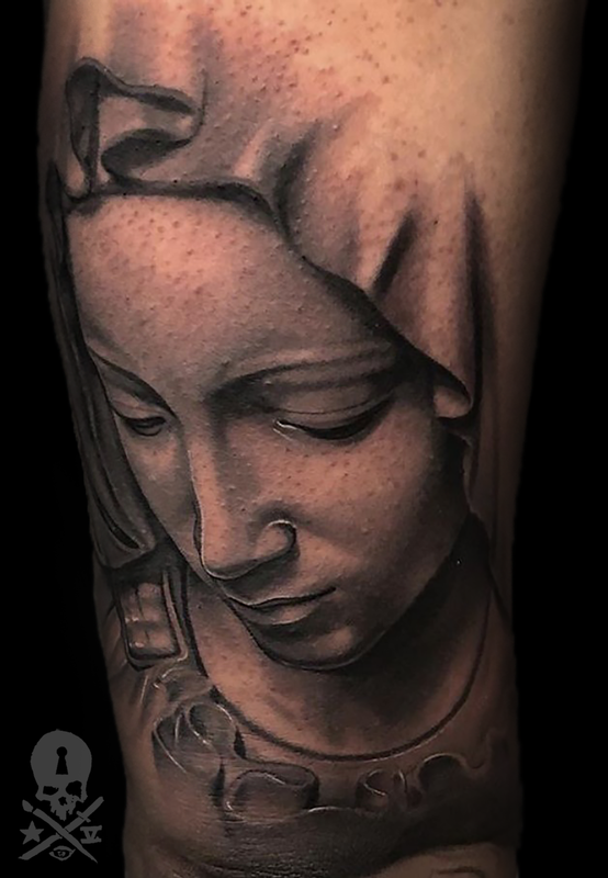 Virgin Mary Catholic Tattoo