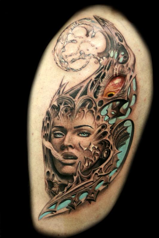 gothic leg piece by Rember: TattooNOW