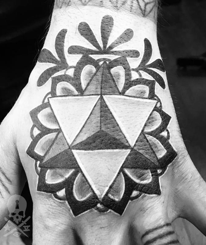 Geo Hand by Crystal Mandrigues: TattooNOW