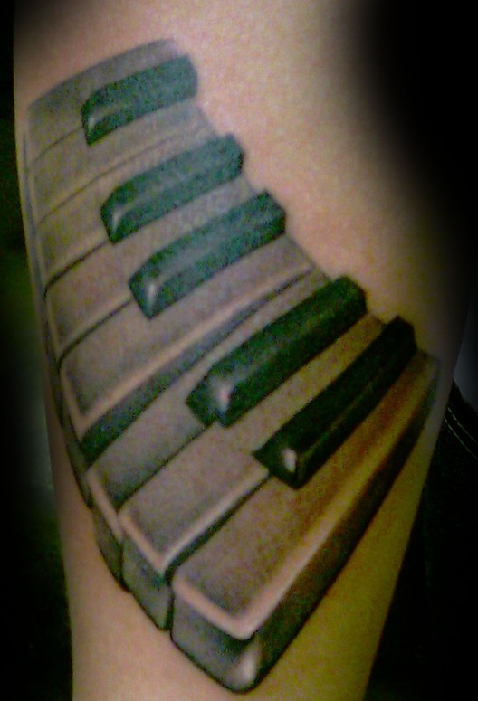 Piano Keys Tattoo