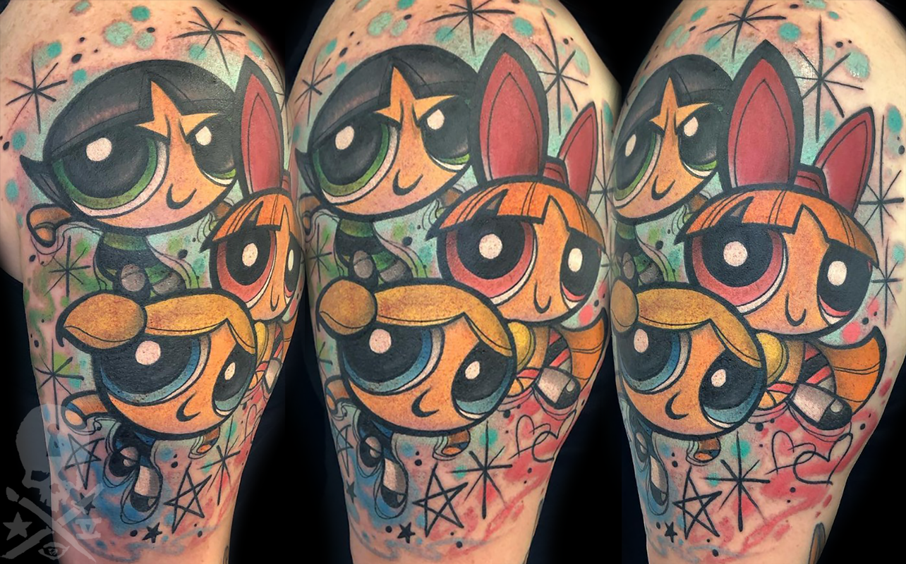 Powerpuff Girls by Justin Gorbey: TattooNOW