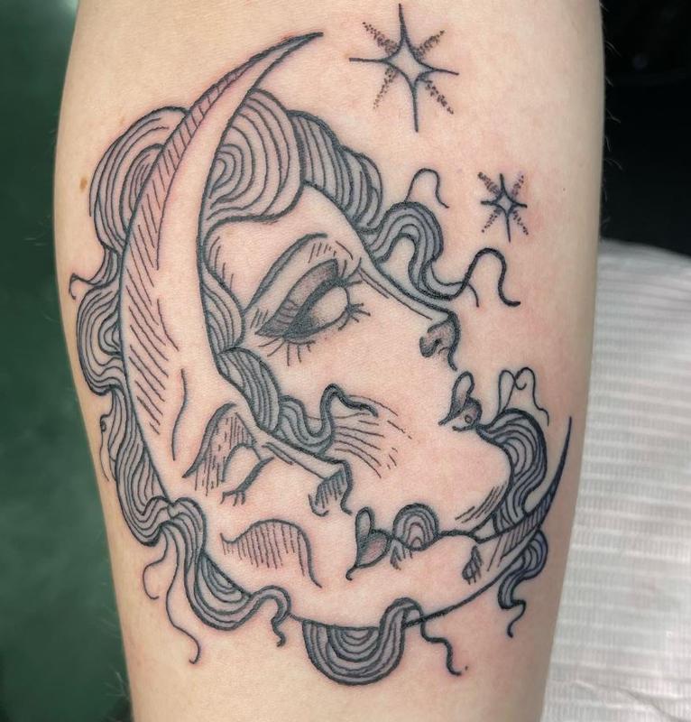 Moon lady by Kolby Chandler: TattooNOW