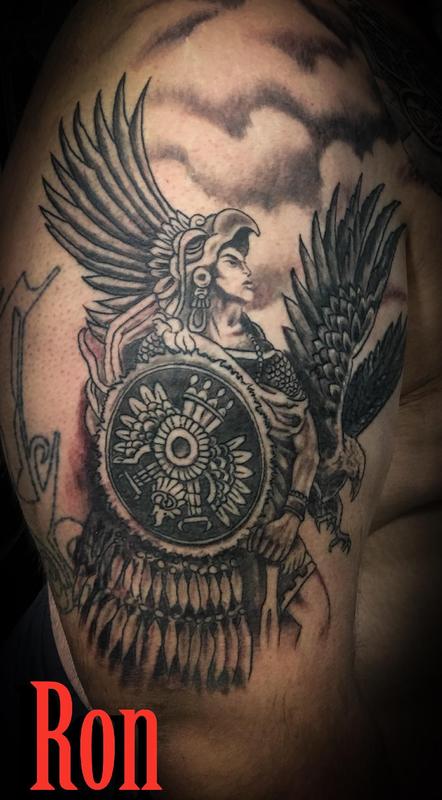 Aztec Eagle Warrior Tattoo
