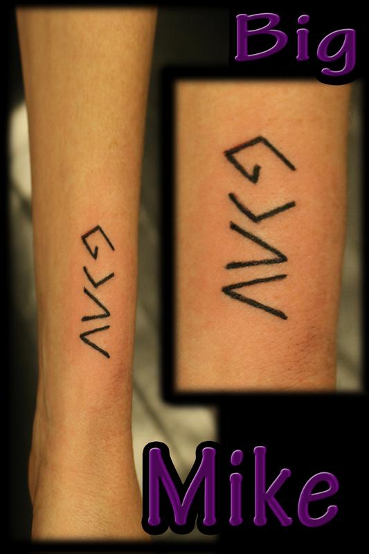 Greek Letters Tattoo