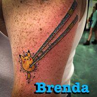 Pikachu Dumpling in Chopsticks by Brenda Kaye: TattooNOW