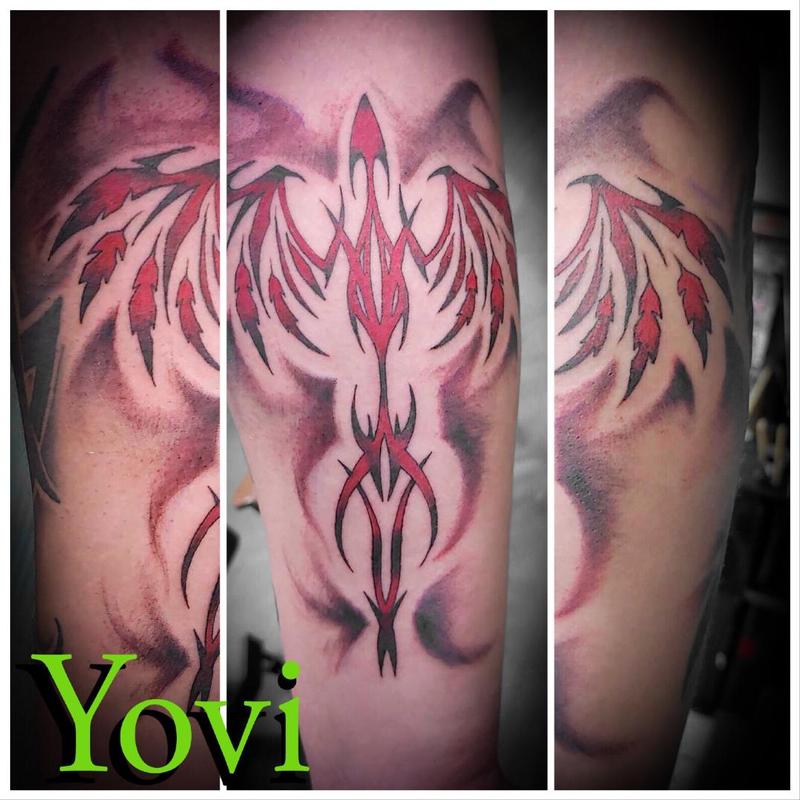 Tribal Dragon Back Tattoos For Men