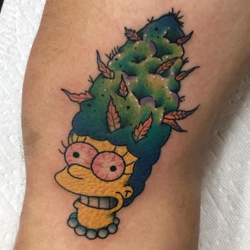 Marge Simpson Bud by Daniel Adamczyk: TattooNOW