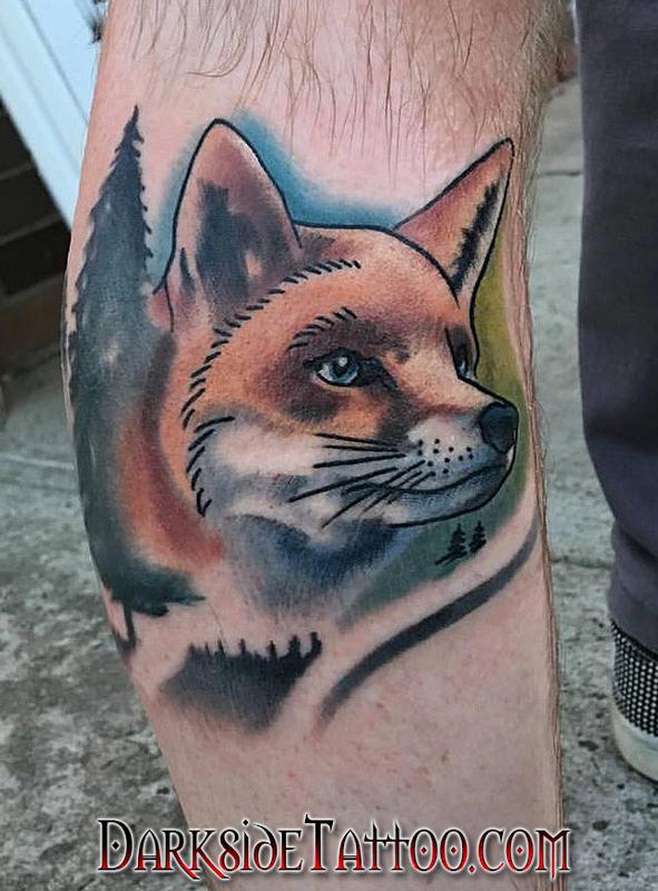 Color Fox Tattoo by Daniel Adamczyk: TattooNOW