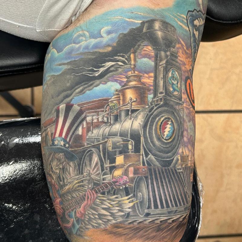 Grateful Dead Train by Sean O'Hara: TattooNOW