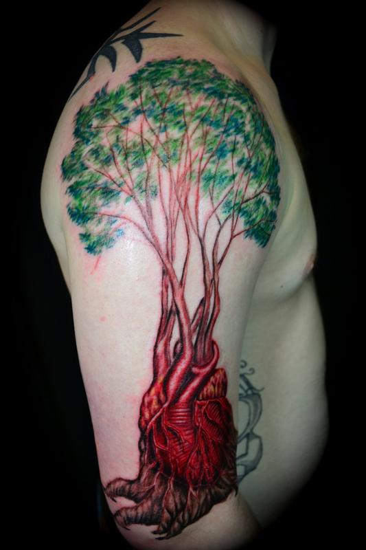 Anatomical Heart Tree of Life by Ryan El Dugi Lewis: TattooNOW