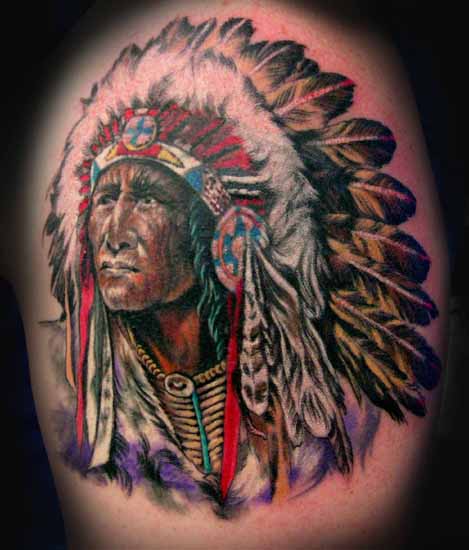 INDIAN CHIEF !! by LITOS: TattooNOW
