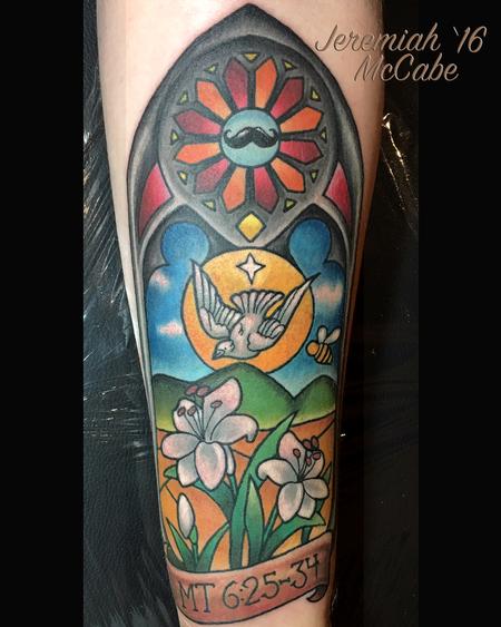 Neo Traditional Stained Glass by Jeremiah McCabe: TattooNOW