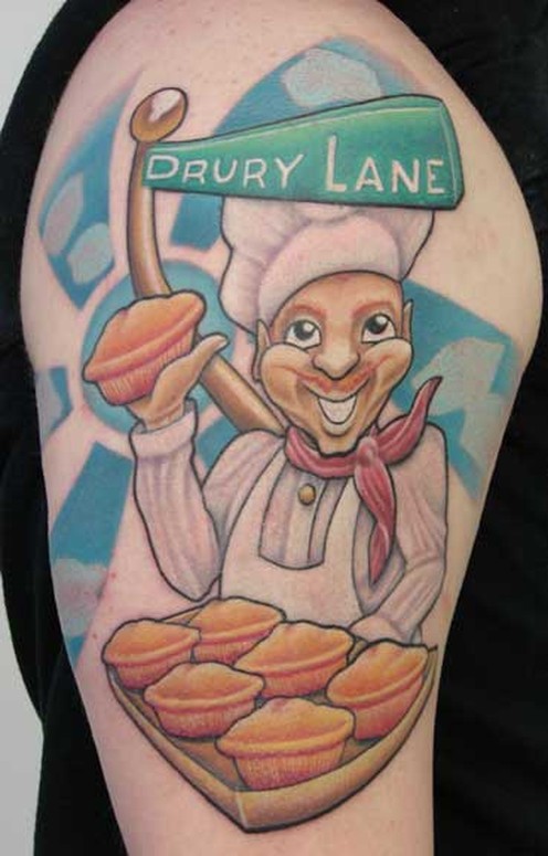 muffins man by Gabriel Cece: TattooNOW