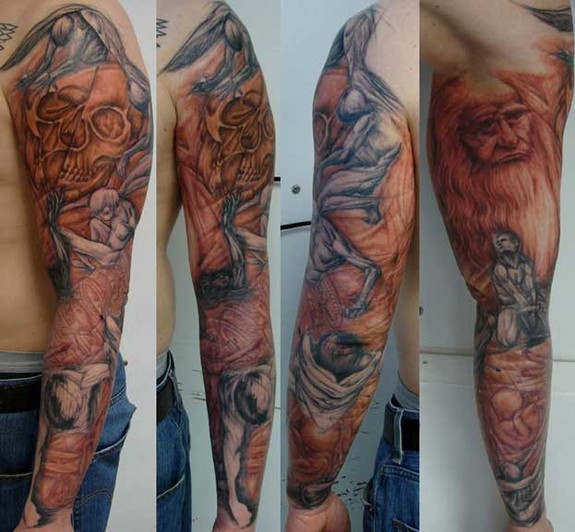 Shipwreck Sleeve Tattoo