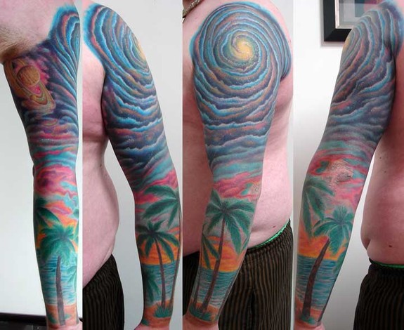 vacation sleeve by Gabriel Cece: TattooNOW