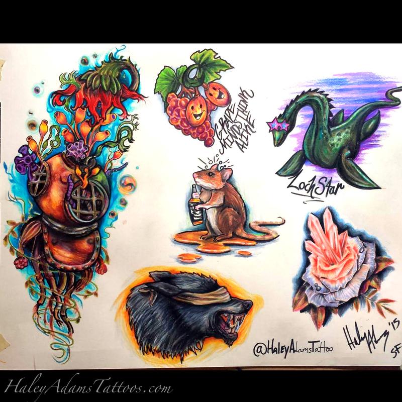 Monster Tattoo Flash