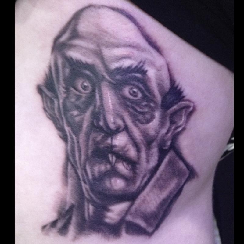 Nosferatu Portrait Tattoo by Jesse Neumann: TattooNOW