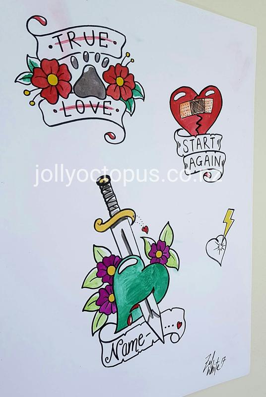 Original Art Tattoo Flash Designs by Zel White: TattooNOW