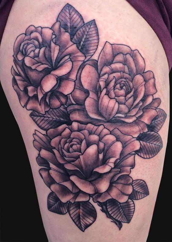 Rose tattoo by Katelyn Crane: TattooNOW