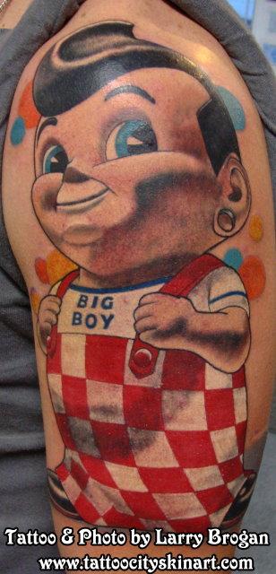 Bob's Big Boy Tattoo by Larry Brogan: TattooNOW