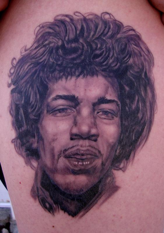 Jimi Hendrix by Larry Brogan: TattooNOW