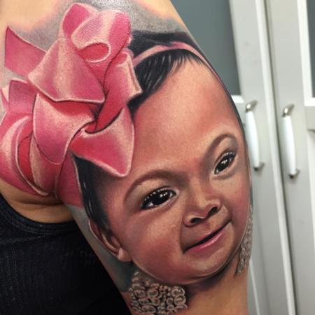 Baby Girl Portrait by Liz Cook: TattooNOW