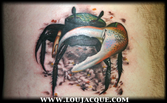 fiddler crab by Lou Jacque: TattooNOW